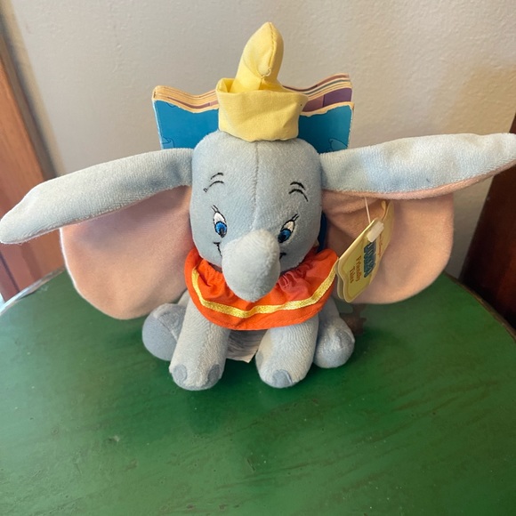 Disney | Toys | Vintage Dumbo Plush With Little Book | Poshmark